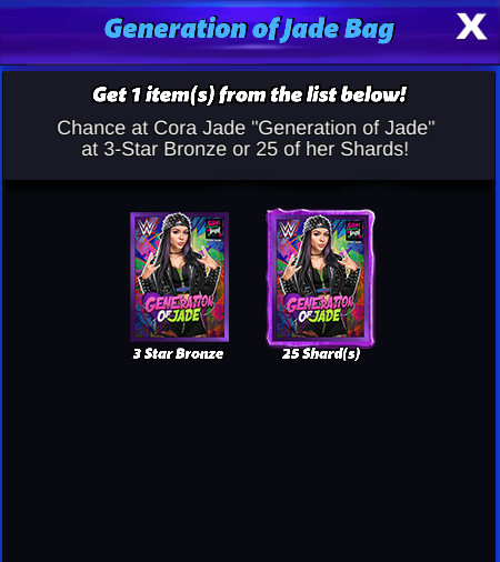 Generation of Jade – WWE Champions